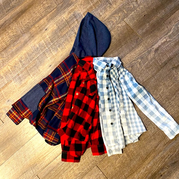 Shirts & Tops | Lot Of 3 Boys Flannels | Poshmark